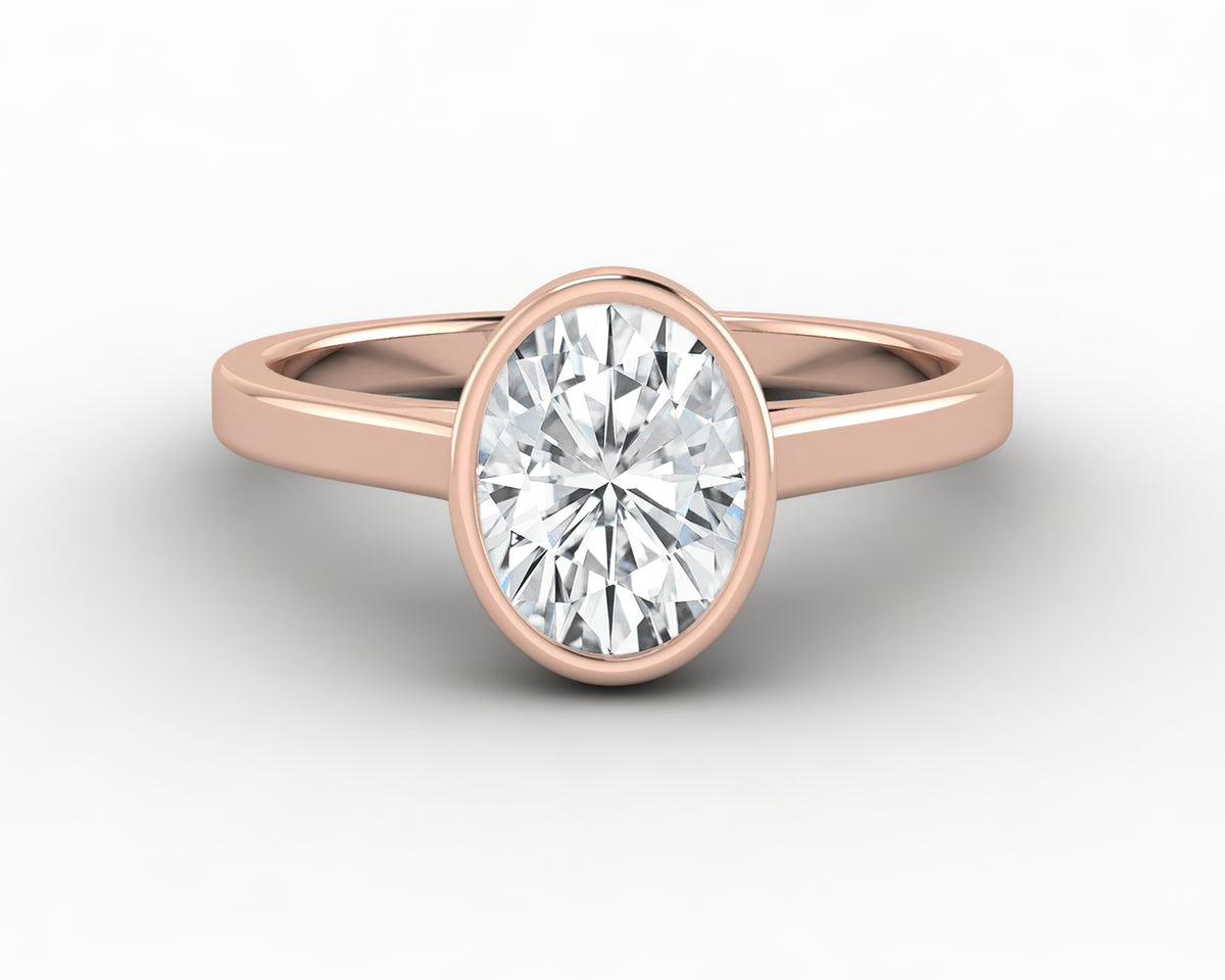 Siara 1.0 Ct Solitaire Oval Cut Engagement Ring – Sapheena Jewelry